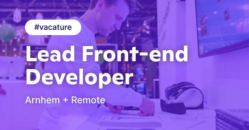 Lead Front-end Developer Vacature bij Picqer