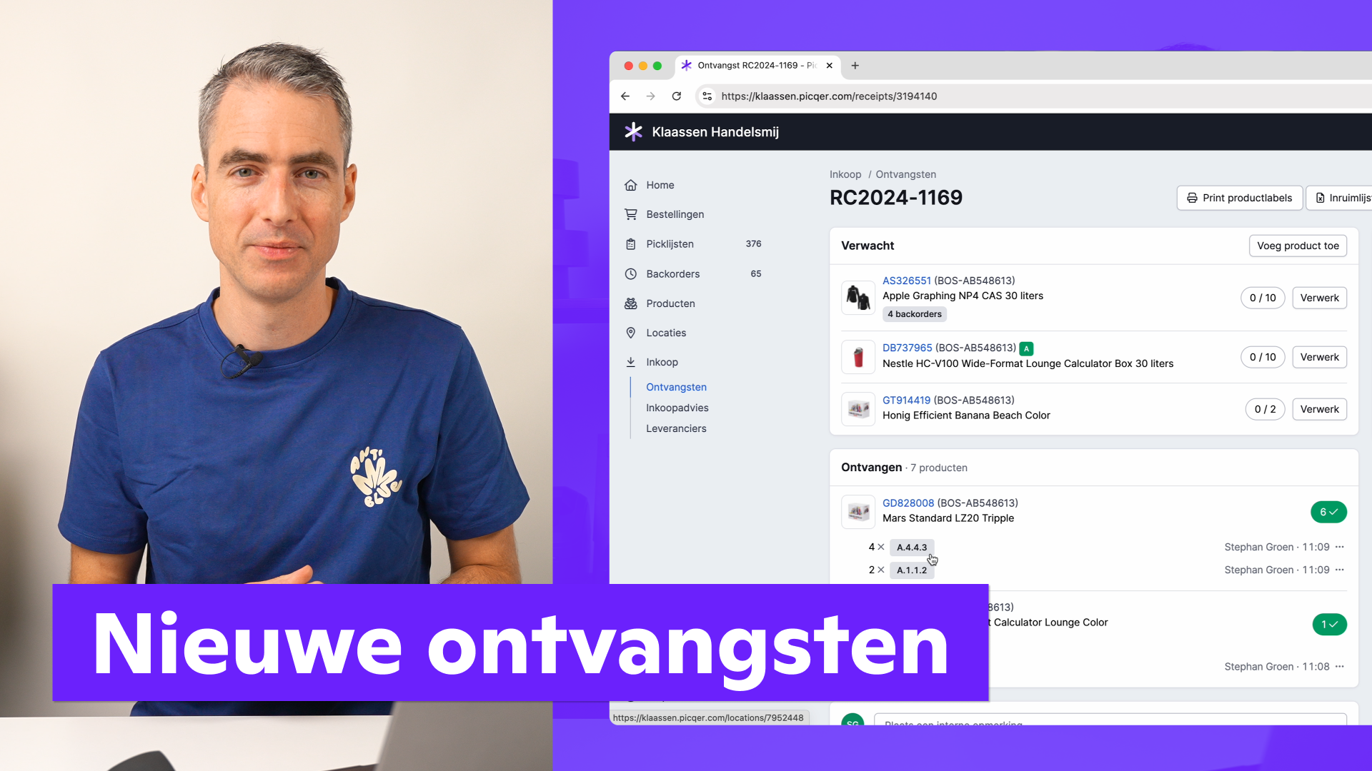 Nieuwe ontvangsten: soepeler en sneller producten ontvangen - Picqer Blog