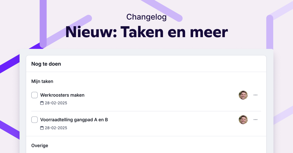 Changelog: Taken en meer - Picqer Blog
