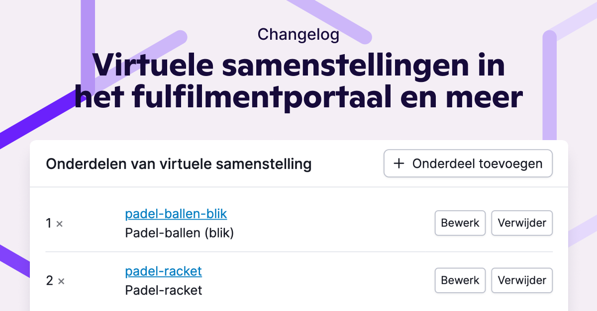 Changelog: Virtuele samenstellingen in het fulfilmentportaal en meer - Picqer Blog